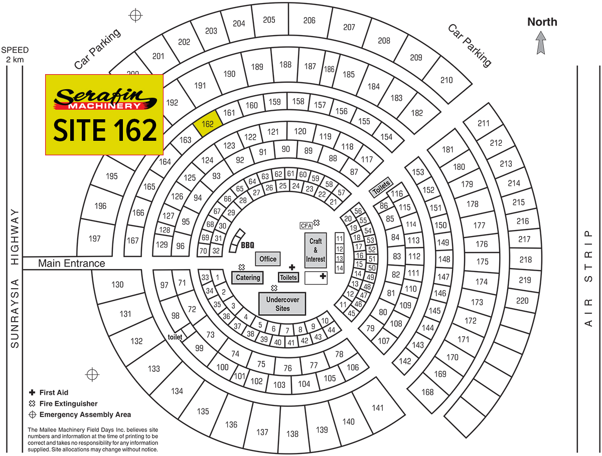 Mallee Machinery Field Days - Site 162 - Serafin Machinery