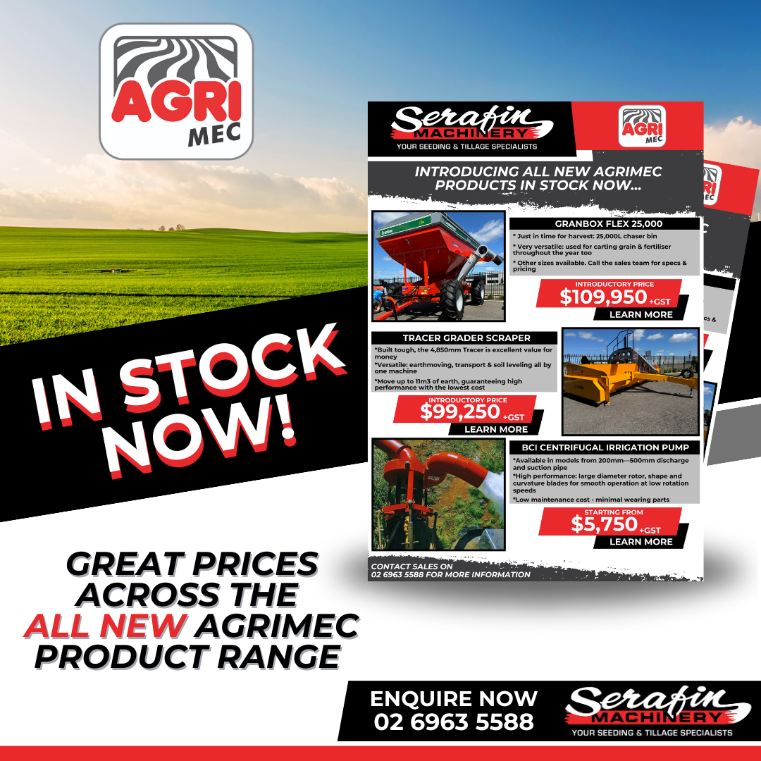 IN STOCK NOW! All New Agrimec Products. - Serafin Machinery